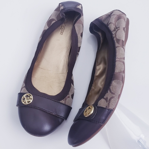 Coach | Shoes | Coach Leather Ballet Flat Shoes | Poshmark